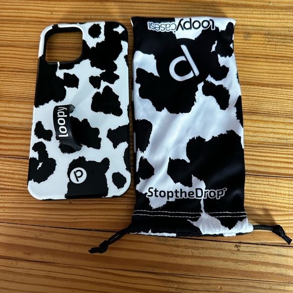 Loopy Case | Cell Phones & Accessories | Black White Cow Print Loopy ...